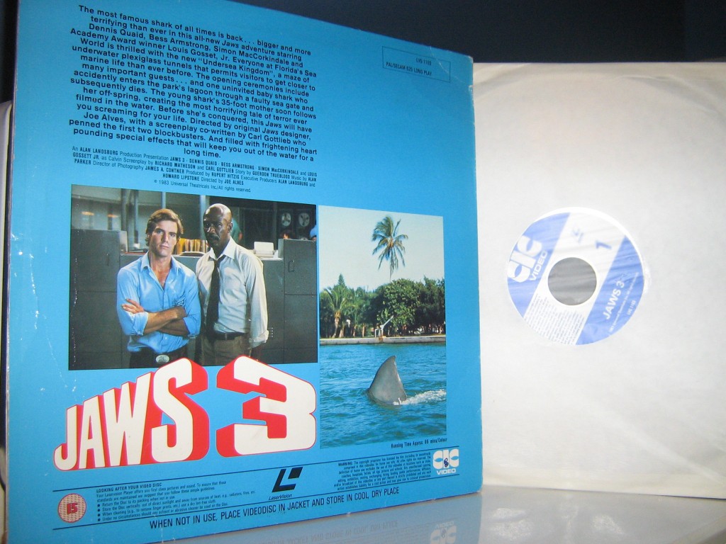 Jaws 3D » Blog Archive » Laserdisc Jaws 3 (1985/UK)